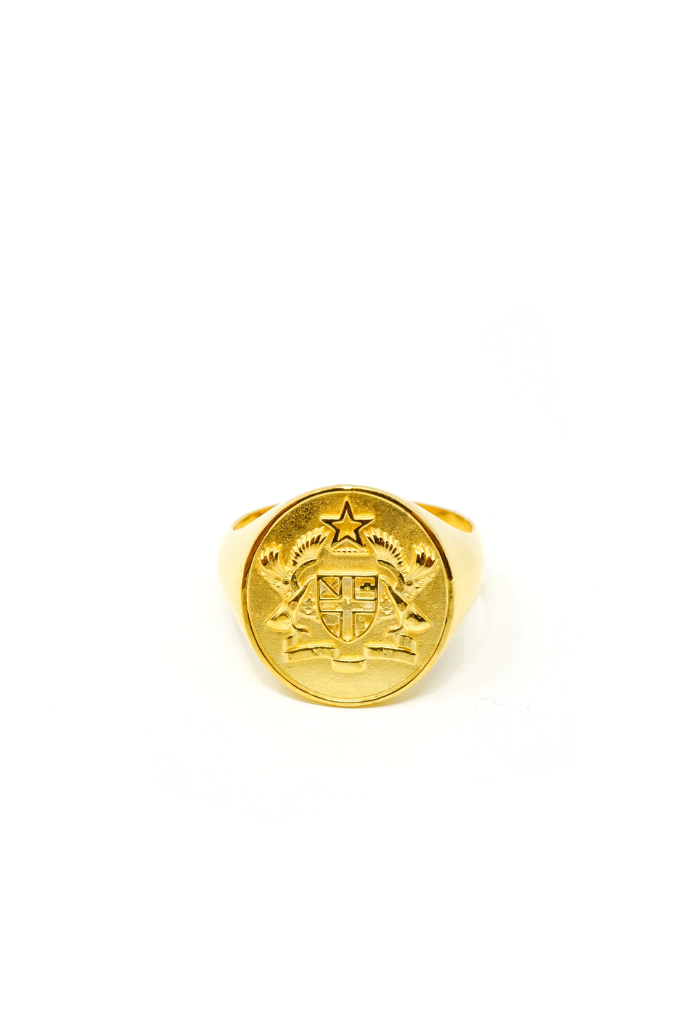 THE GHANA Crest Signet Ring III – omiwoods
