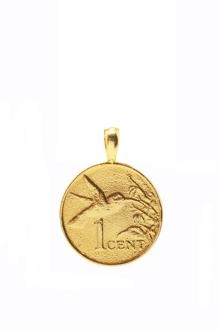 THE TRINIDAD and Tobago Hummingbird Coin Pendant – omiwoods